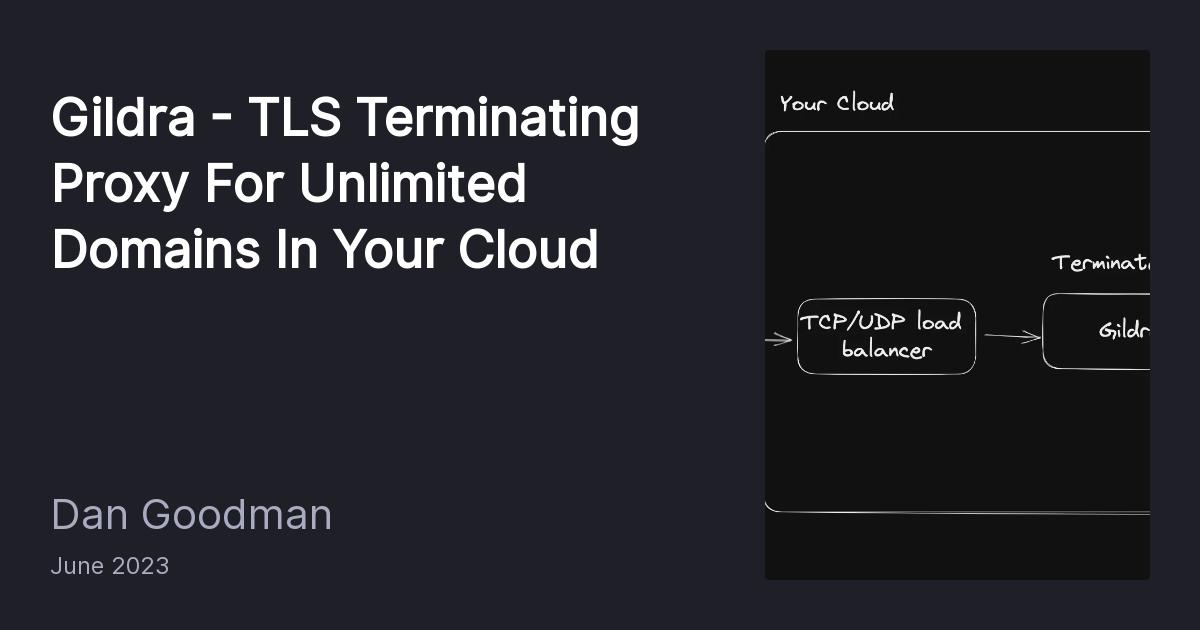 Gildra - TLS Terminating Proxy For Unlimited Domains In Your Cloud